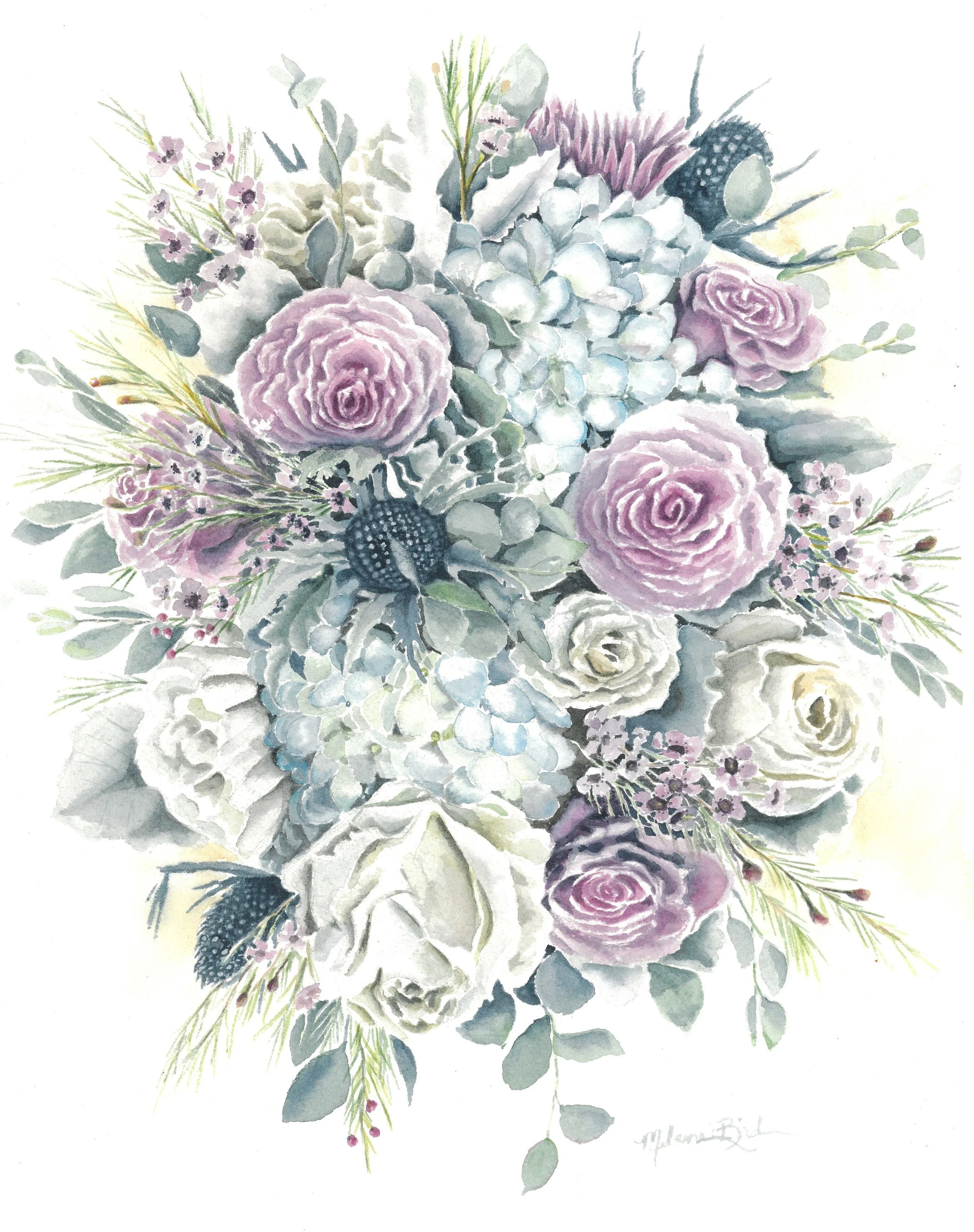 Melanie Bird Art- Personalized Bouquets and Art