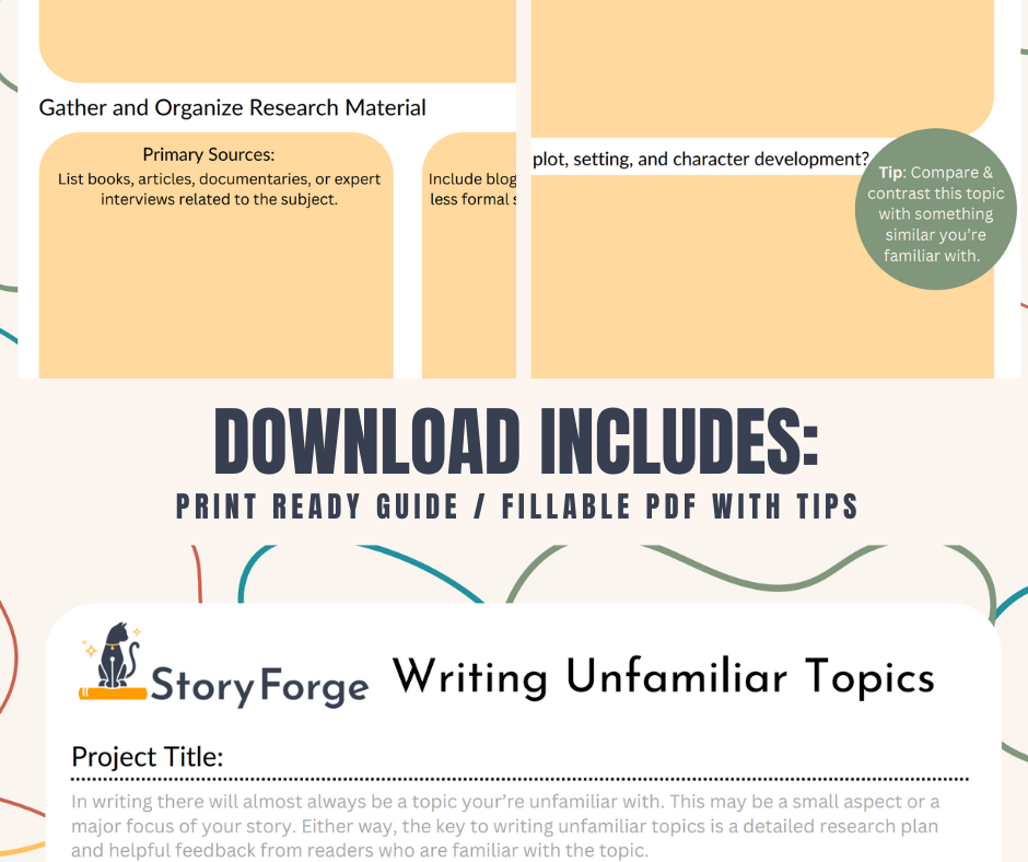 How To Write An Unfamiliar Topic — StoryForge