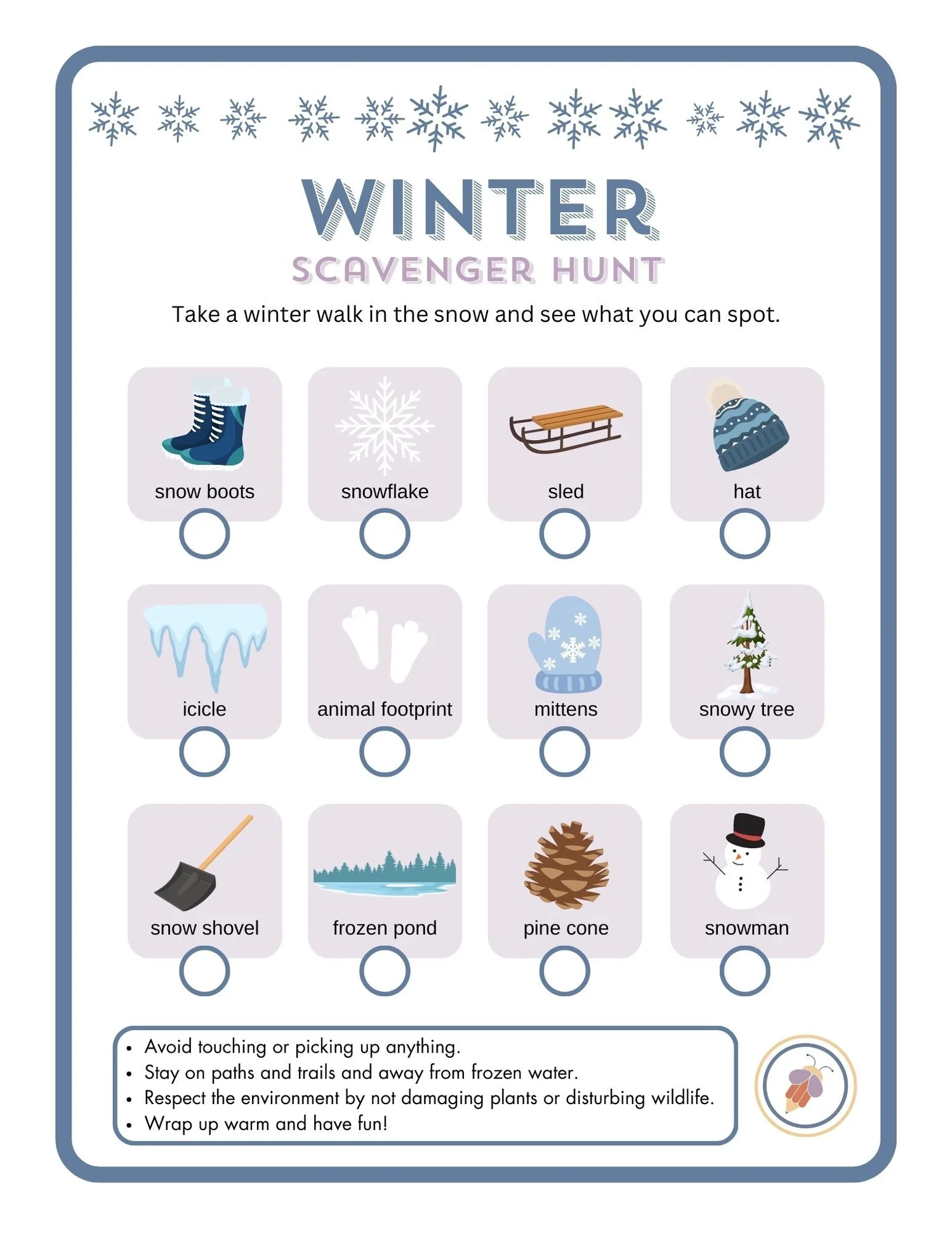 Free Printable Scavenger Hunts for Preschool to Kindergarten: Year ...