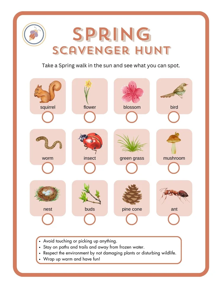 Free Printable Scavenger Hunts for Preschool to Kindergarten: Year ...