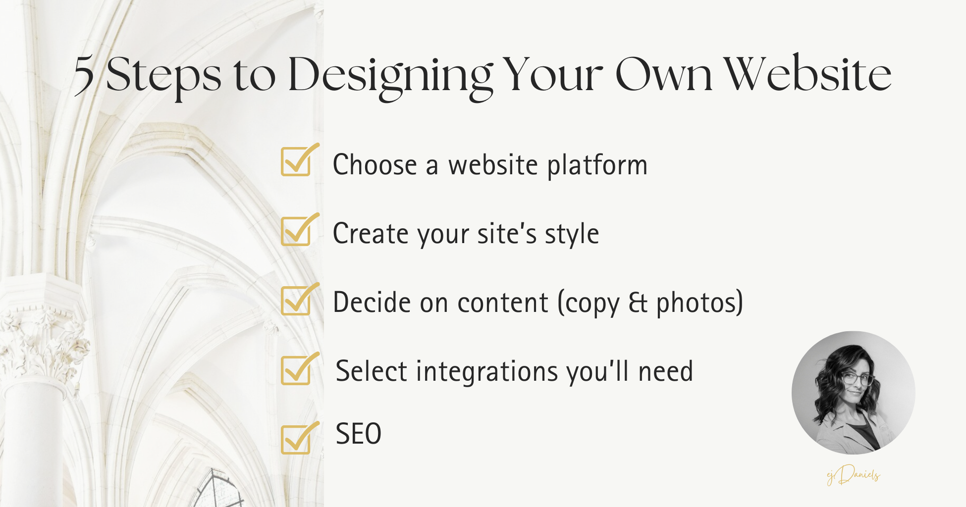 How to Build Your Website in 5 Steps — Web Designs by ejDaniels