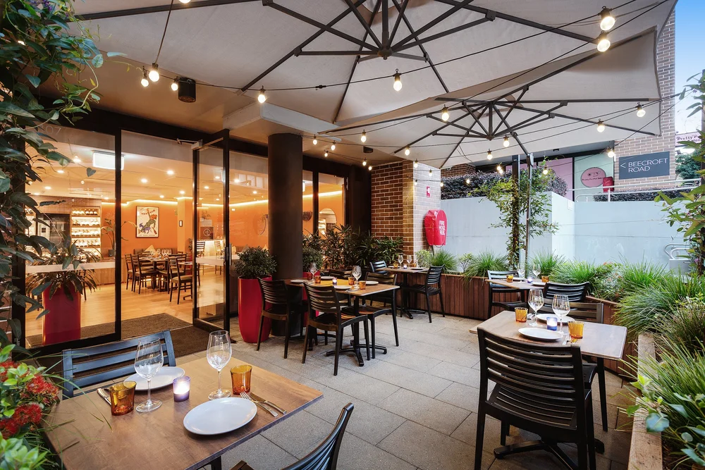 Lunch, Dinner, Coffee, Wine, & Cocktails.