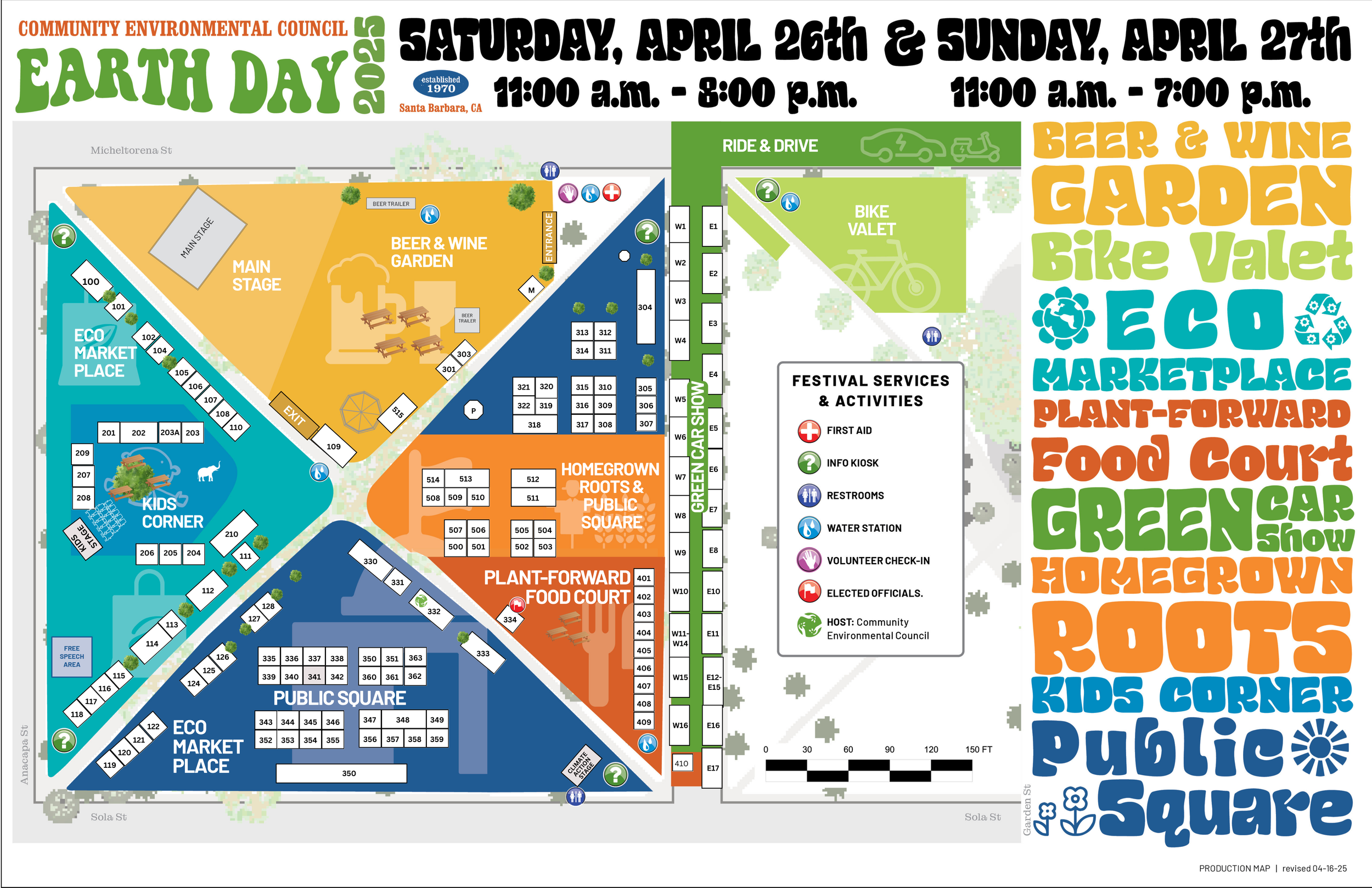 Map & Exhibitor List — SB Earth Day