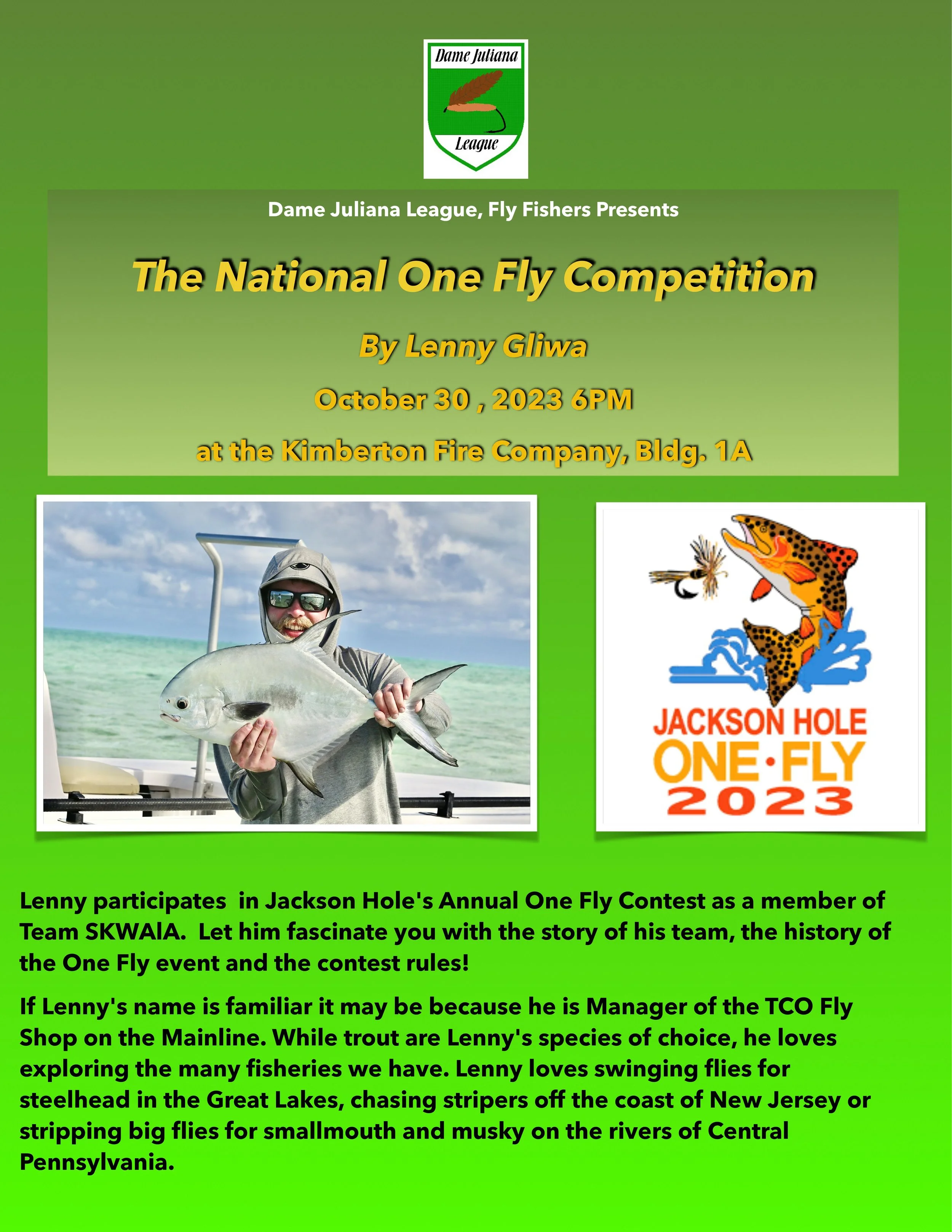 DJL October Monthly Meeting — Dame Juliana League "Fly Fishers"