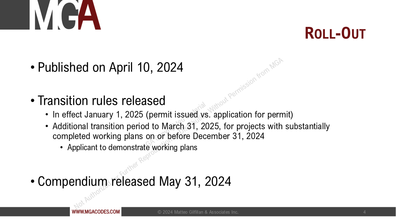 2024 OBC Part 3 Changes Presentation — Matteo Gilfillan & Associates Inc.