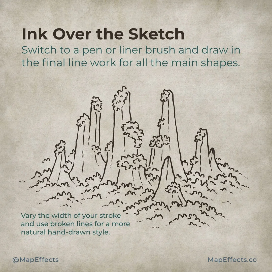How to Draw Stone Pillars on Your Fantasy Maps — Map Effects