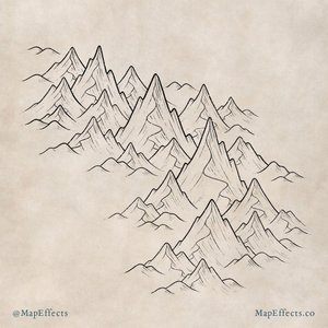 How to Draw Mountains on Your Fantasy Map — Map Effects