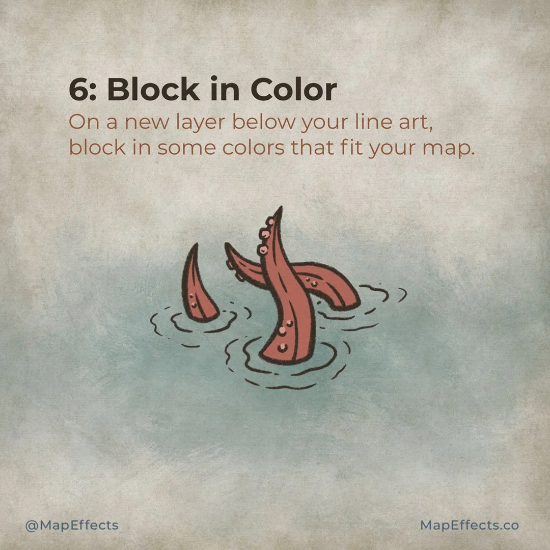 How to Draw a Kraken Sea Beast On Your Fantasy Maps — Map Effects