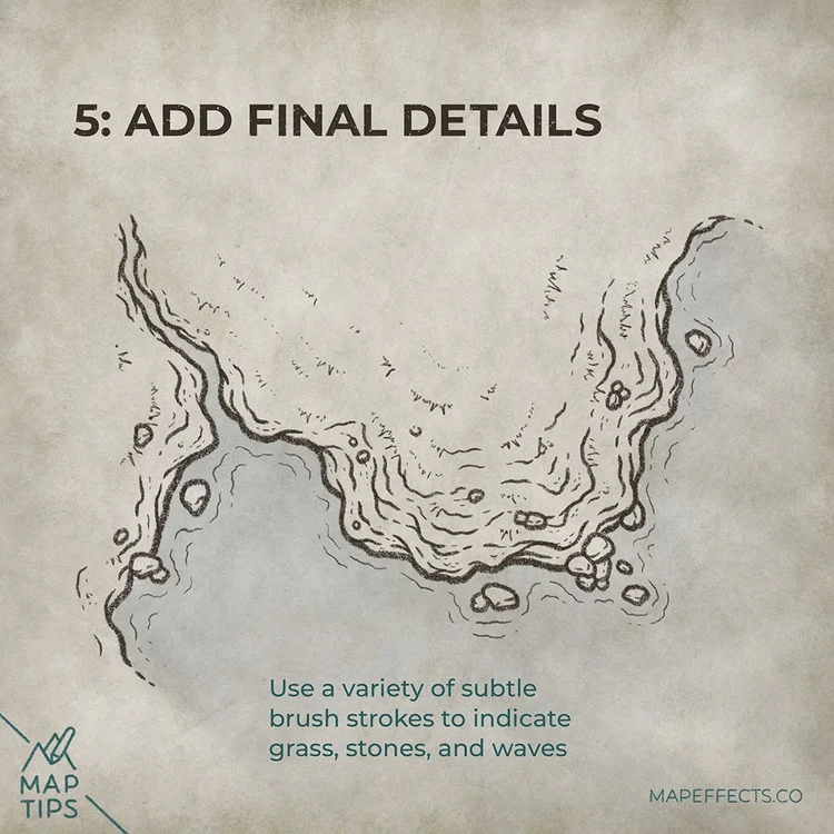 Drawing Cliffs on Coastlines in Top Down Perspective for Your Fantasy ...