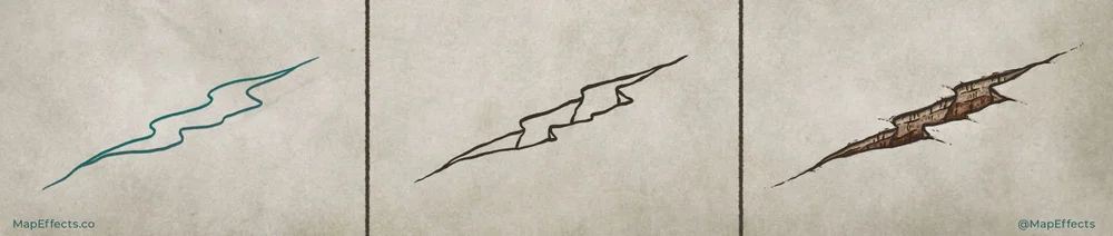 How to Draw a Chasm on Your Fantasy Maps — Map Effects