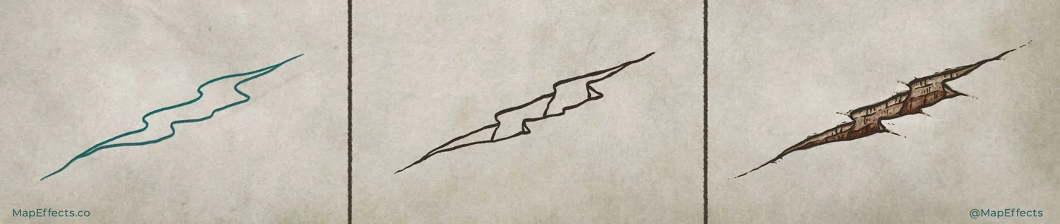 How to Draw a Chasm on Your Fantasy Maps — Map Effects