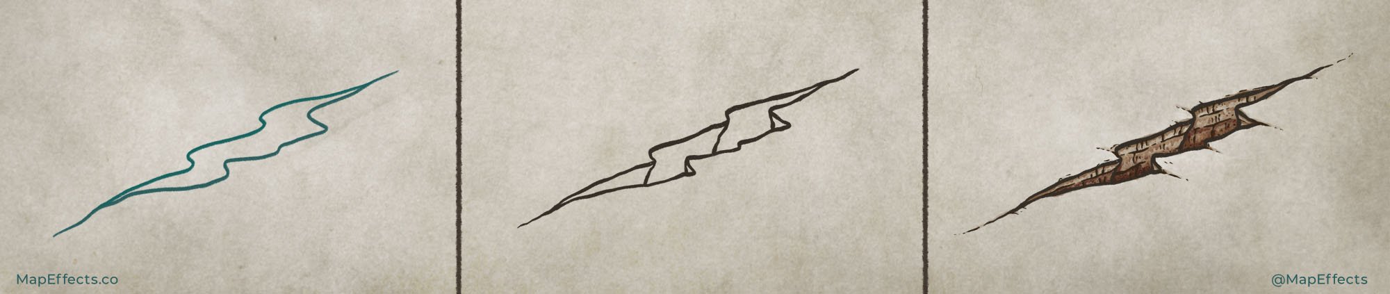 How to Draw a Chasm on Your Fantasy Maps — Map Effects