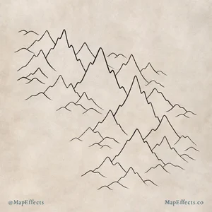 How to Draw Mountains on Your Fantasy Map — Map Effects