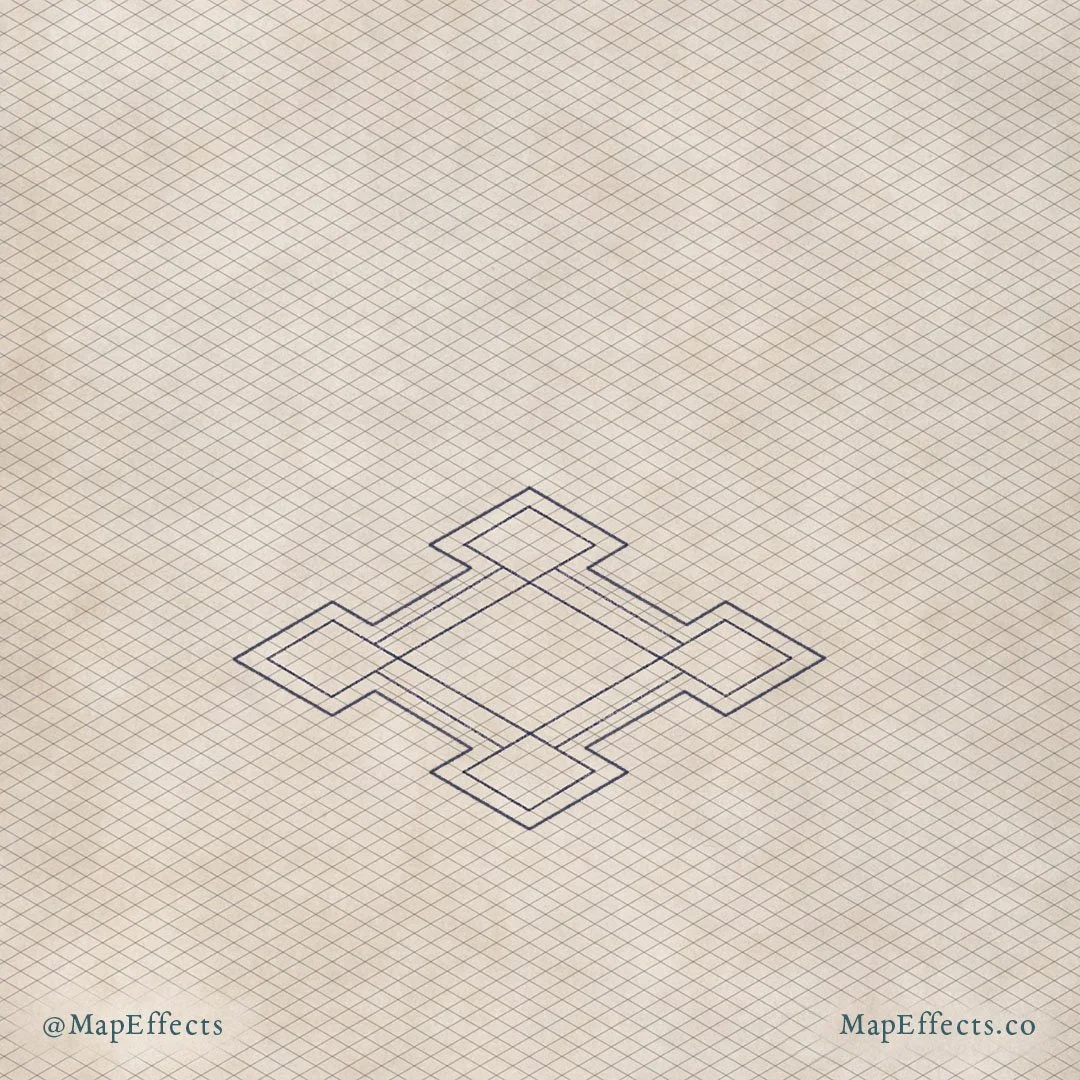 How to Draw an Isometric Castle Icon On Your Fantasy Map — Map Effects