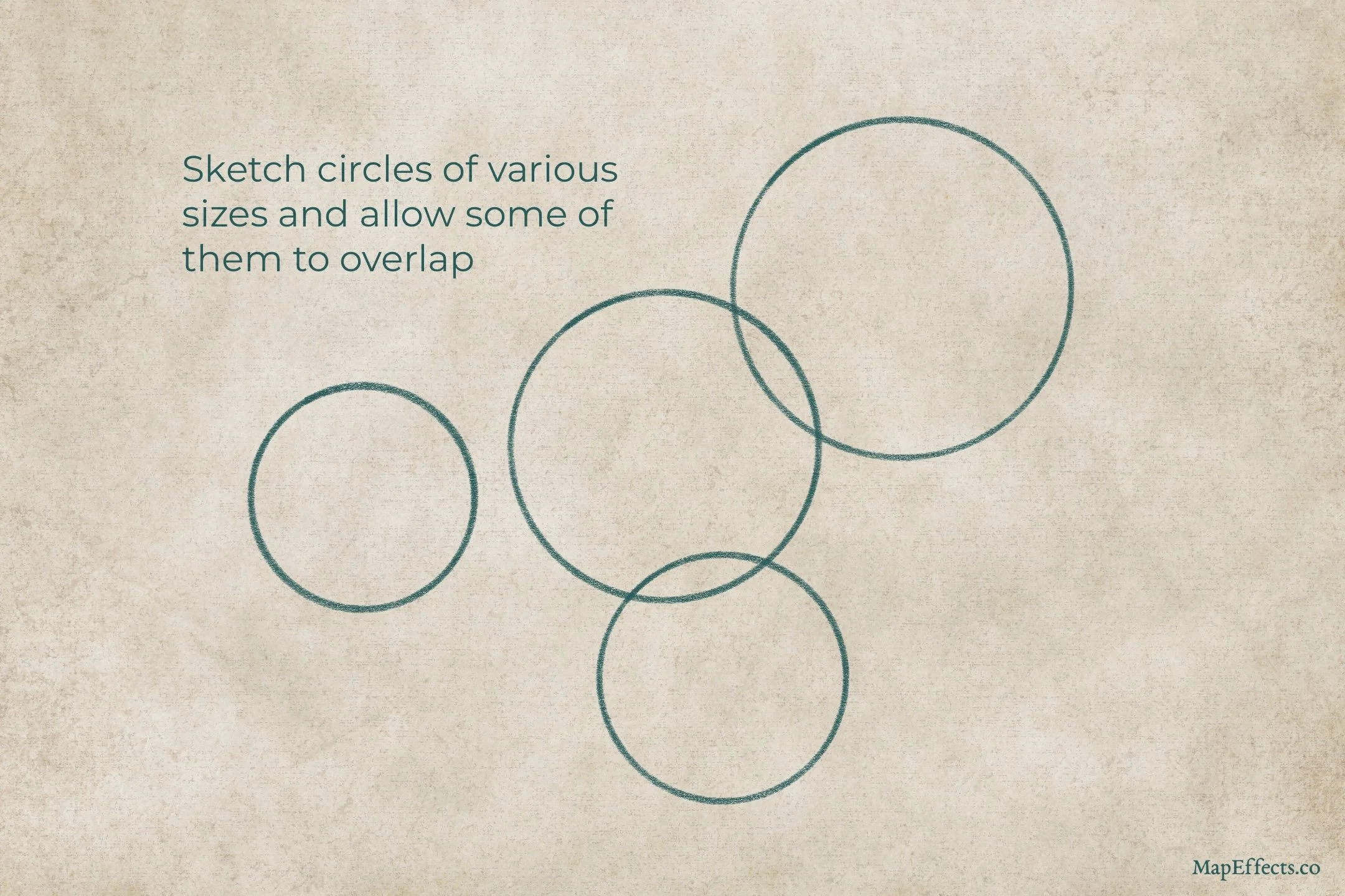 How to Draw Pine Trees - Top-Down Perspective — Map Effects