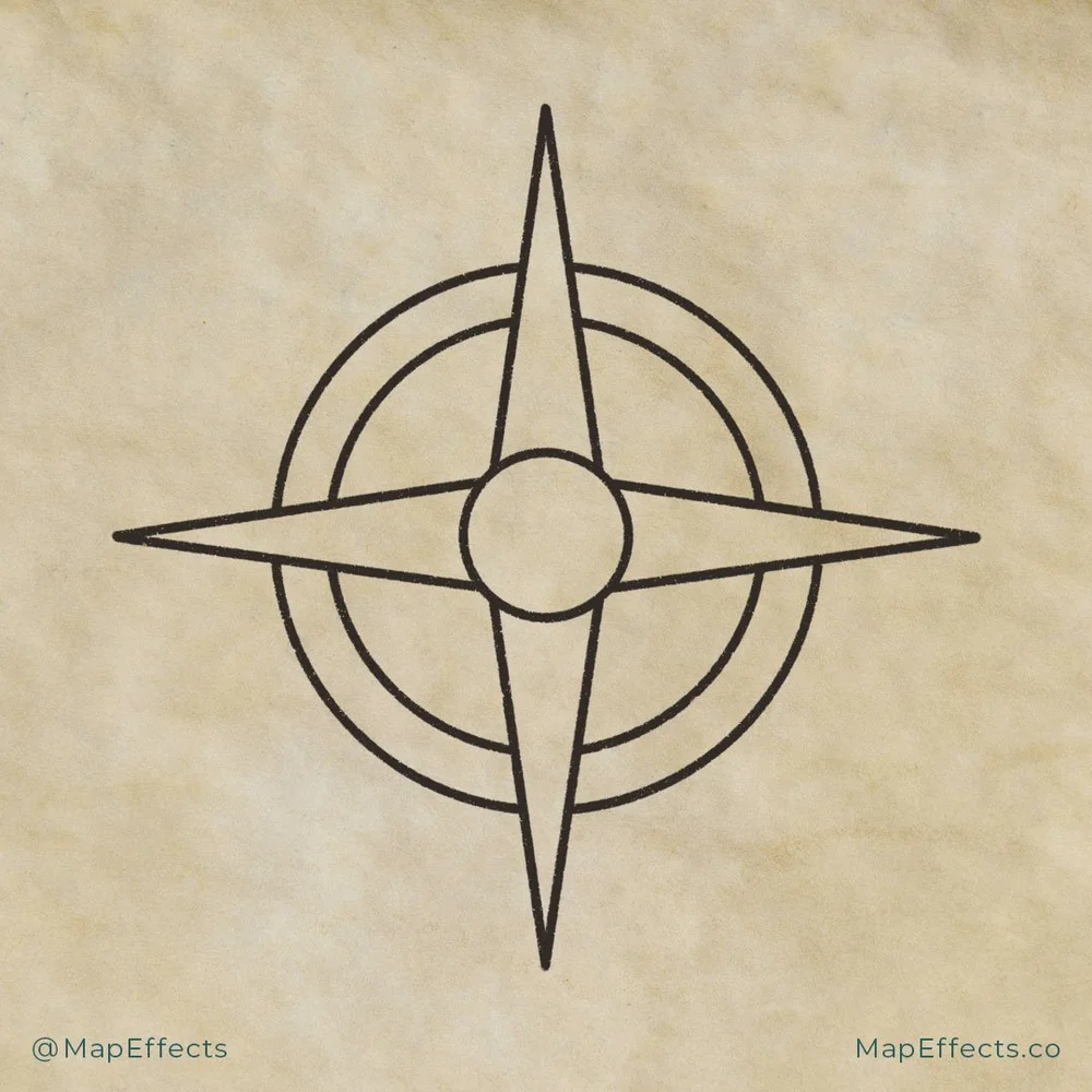 How to Draw a Compass Rose on Your Fantasy Maps — Map Effects