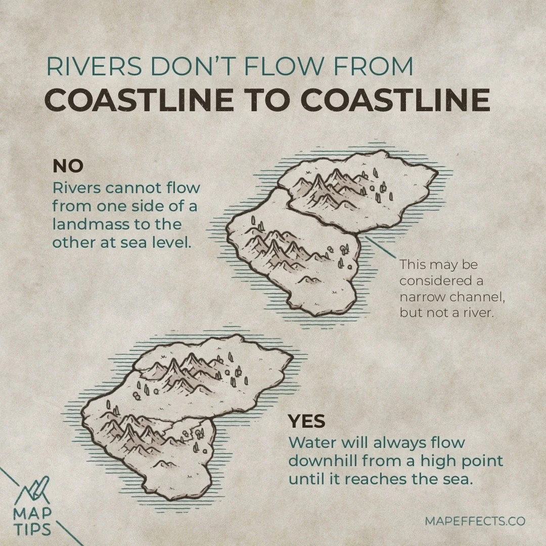 River Sins to Avoid on Your Fantasy Maps — Map Effects