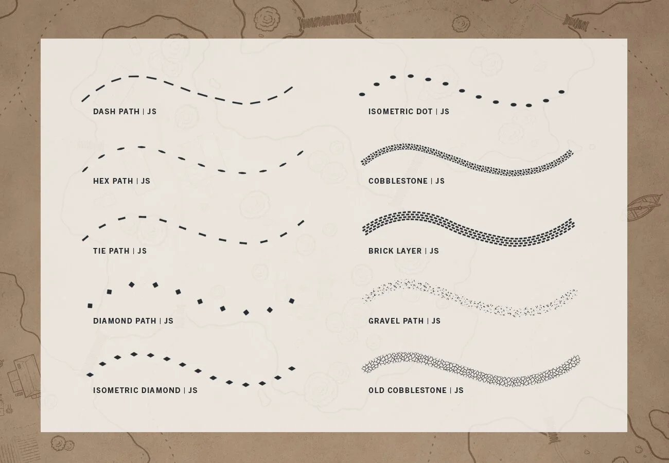 Wandering Bard Path Brushes — Map Effects