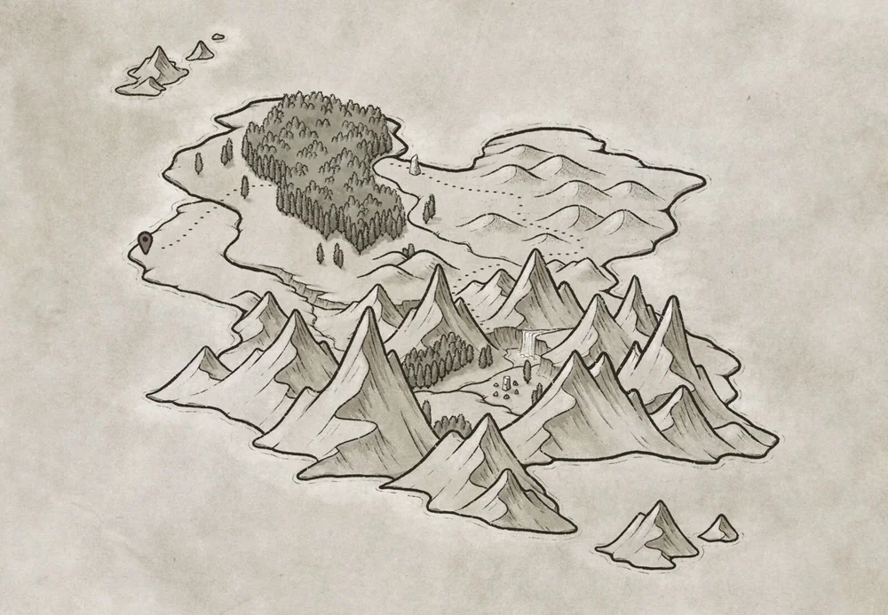 Modern Map Maker Essential Brushes for Procreate & Photoshop — Map Effects