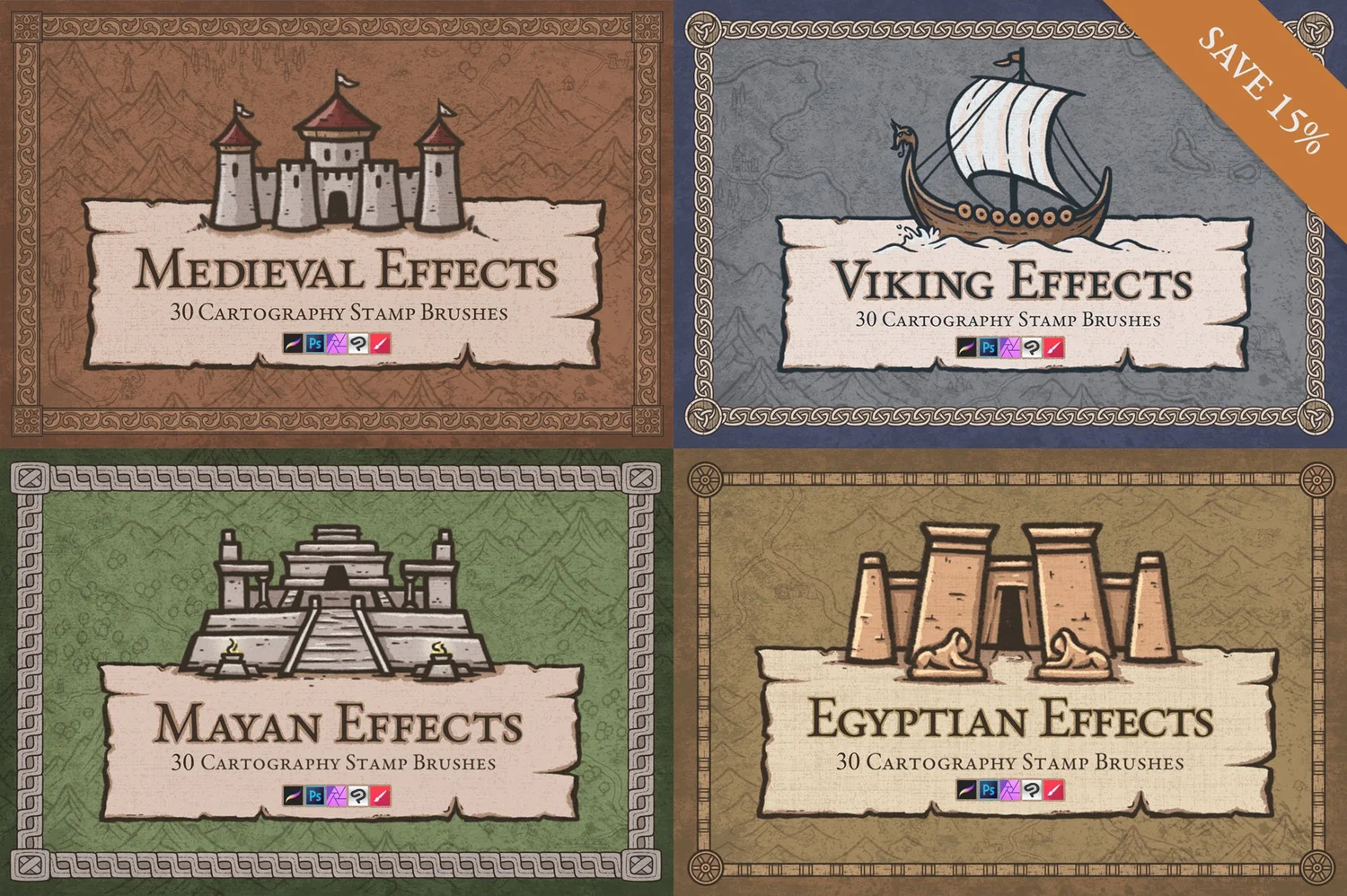 History Effects Bundle for the Fantasy Map Builder — Map Effects