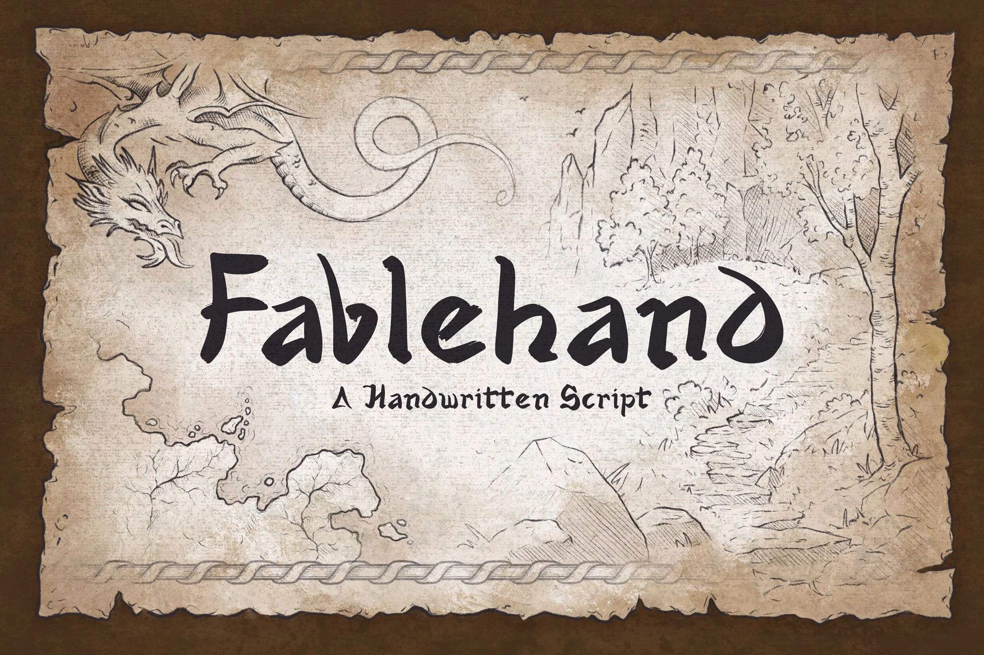 Fablehand - Hand-written Script Font for Fantasy Map Builders — Map Effects