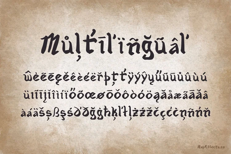 Fablehand - Hand-written Script Font for Fantasy Map Builders — Map Effects