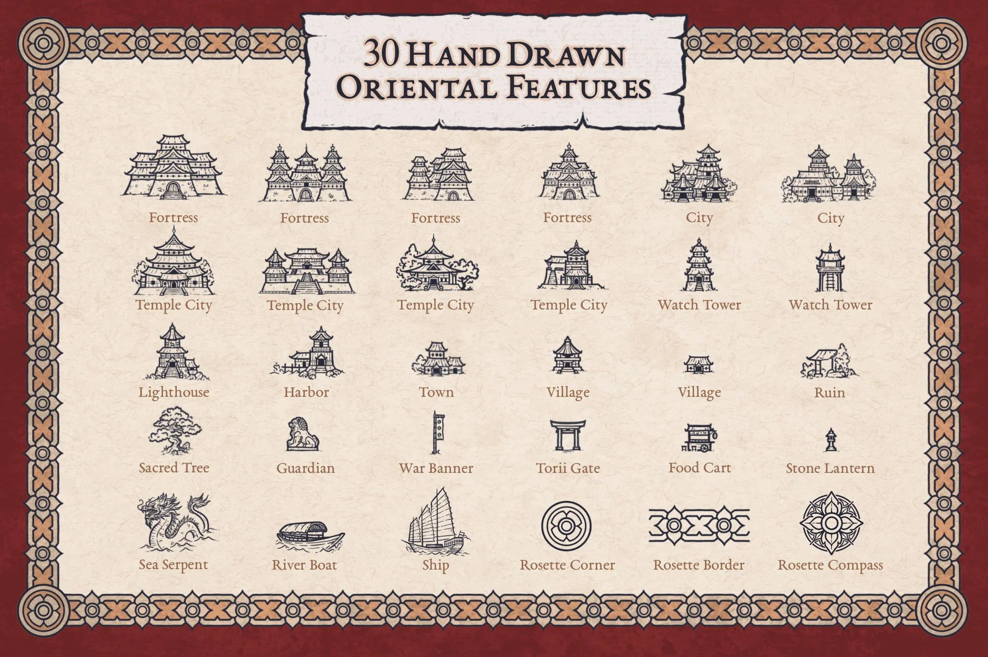 Oriental Effects for the Fantasy Map Builder — Map Effects