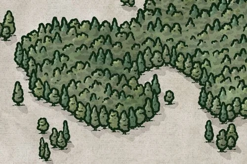 Old Blank Fictional Map Simple