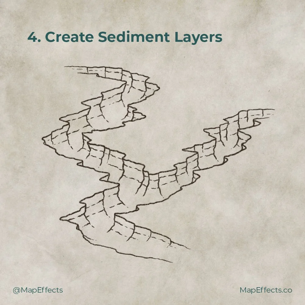 How to Draw Canyons on Your Fantasy Maps — Map Effects