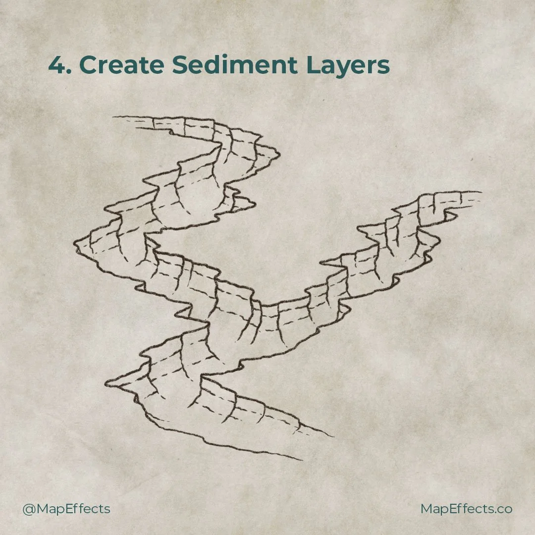 How to Draw Canyons on Your Fantasy Maps — Map Effects