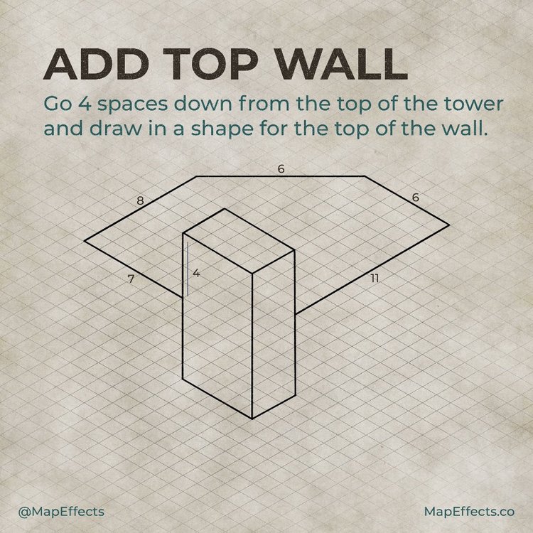How to Draw an Isometric Fortress on Your Fantasy Maps — Map Effects