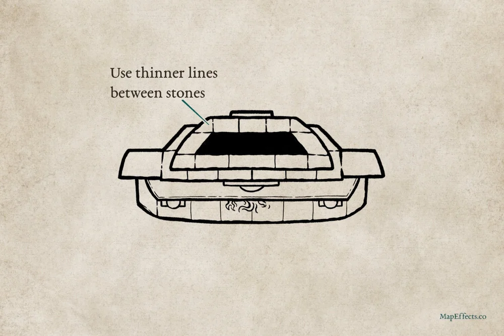 How to Draw a Fireplace on an RPG Interior Map — Map Effects
