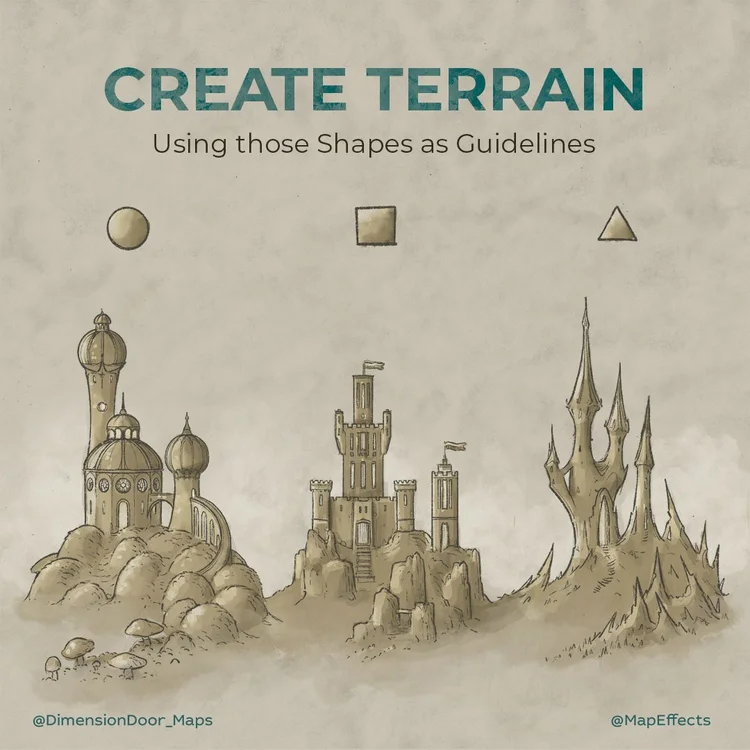 Using Shape Language for Fantasy Maps to Give Character — Map Effects