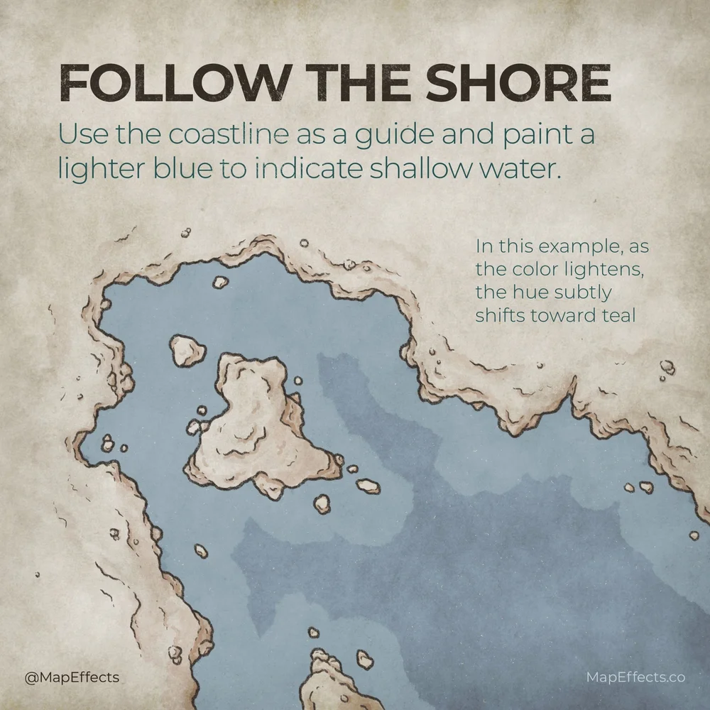 How to Shade Oceans & Seas on Your Fantasy Maps — Map Effects