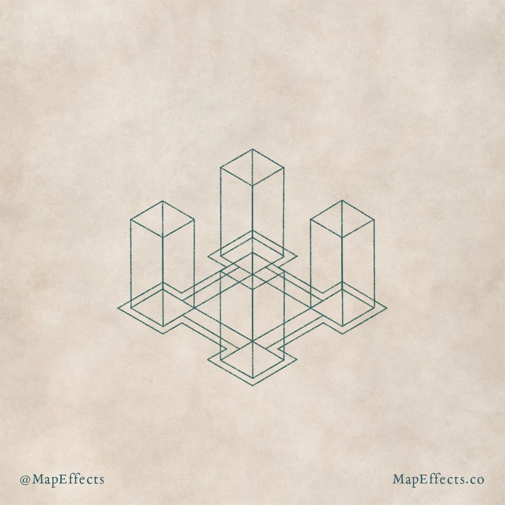 How to Draw an Isometric Castle Icon On Your Fantasy Map — Map Effects