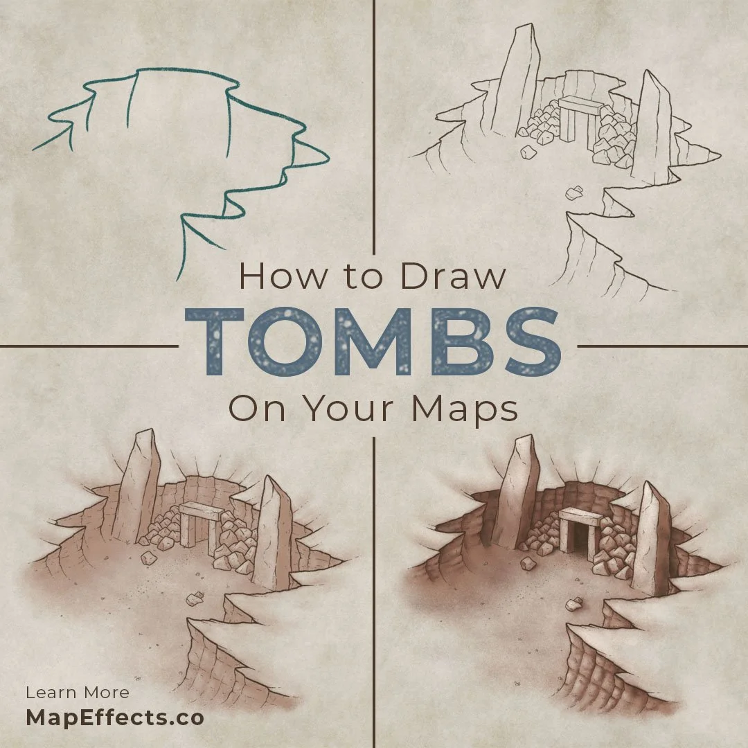 How to Draw a Tomb on Your Fantasy Maps — Map Effects