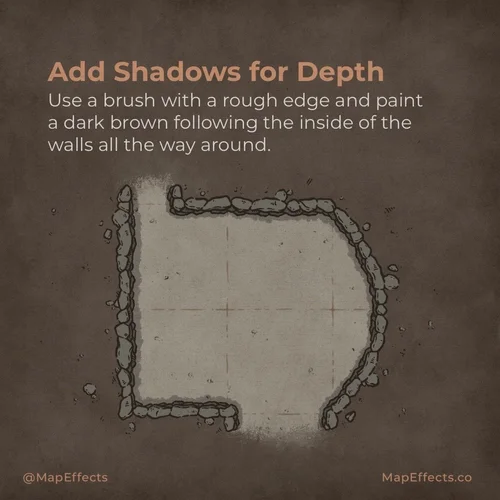 How to Draw Rough Stone Walls on Your Dungeon Maps — Map Effects