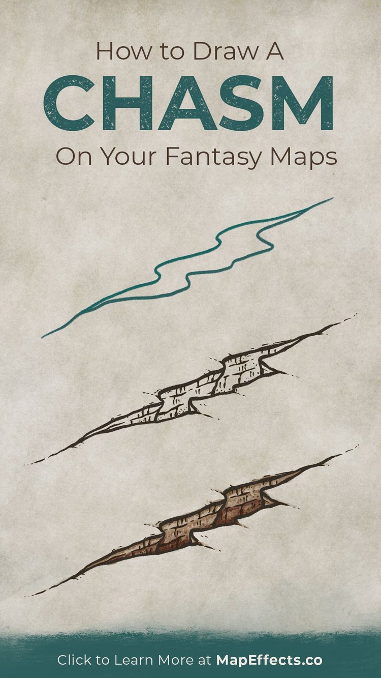 How to Draw a Chasm on Your Fantasy Maps — Map Effects
