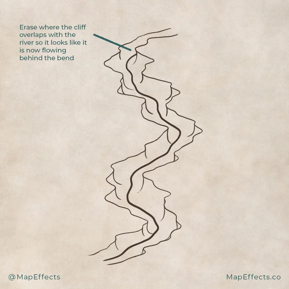 How to Draw Simple Canyons on Your Fantasy Map — Map Effects