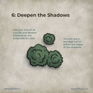 How to Draw Forests on Your City Maps in Top Down Perspective — Map Effects