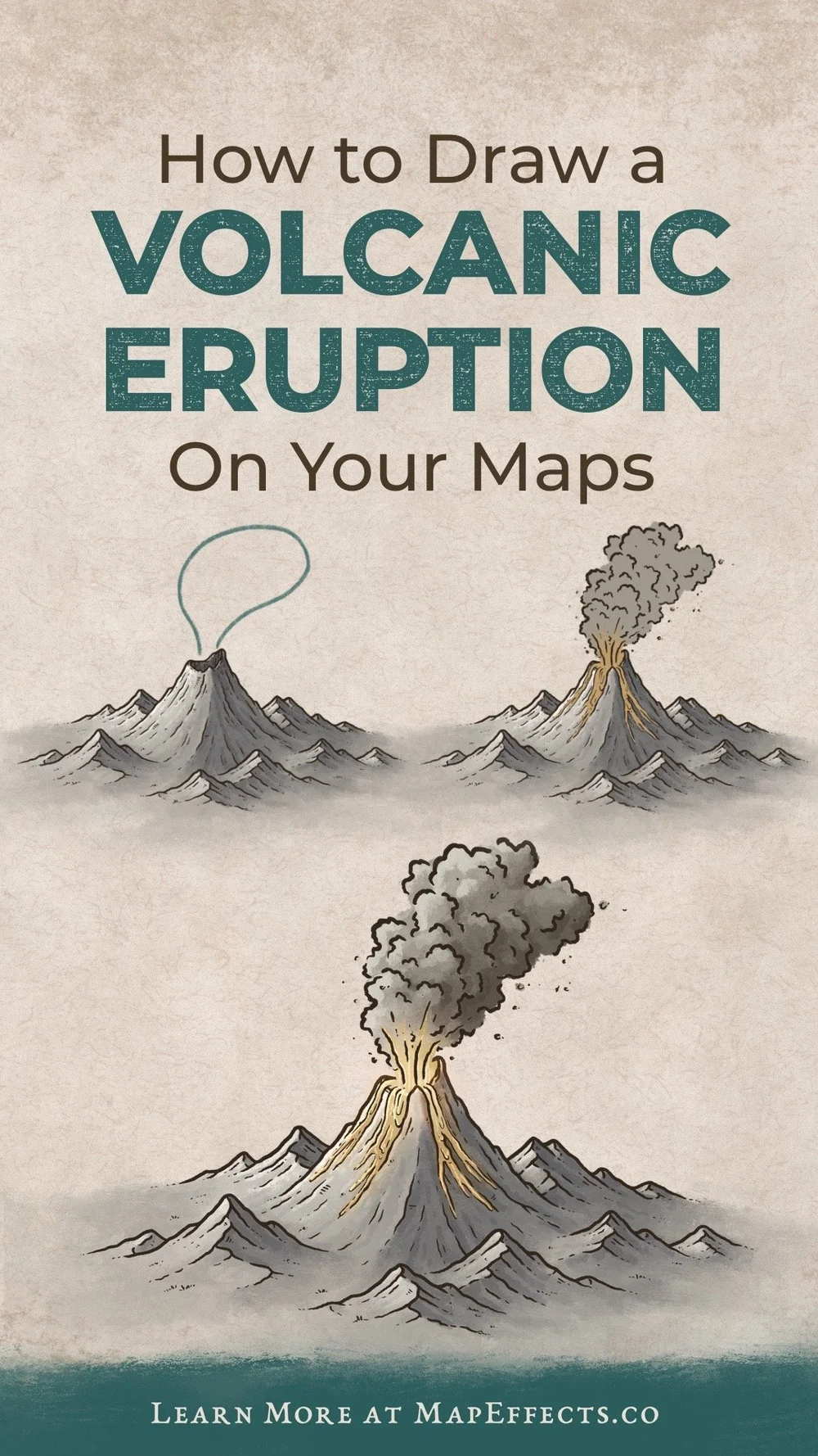 How to Draw a Volcanic Eruption on Your Fantasy Maps — Map Effects