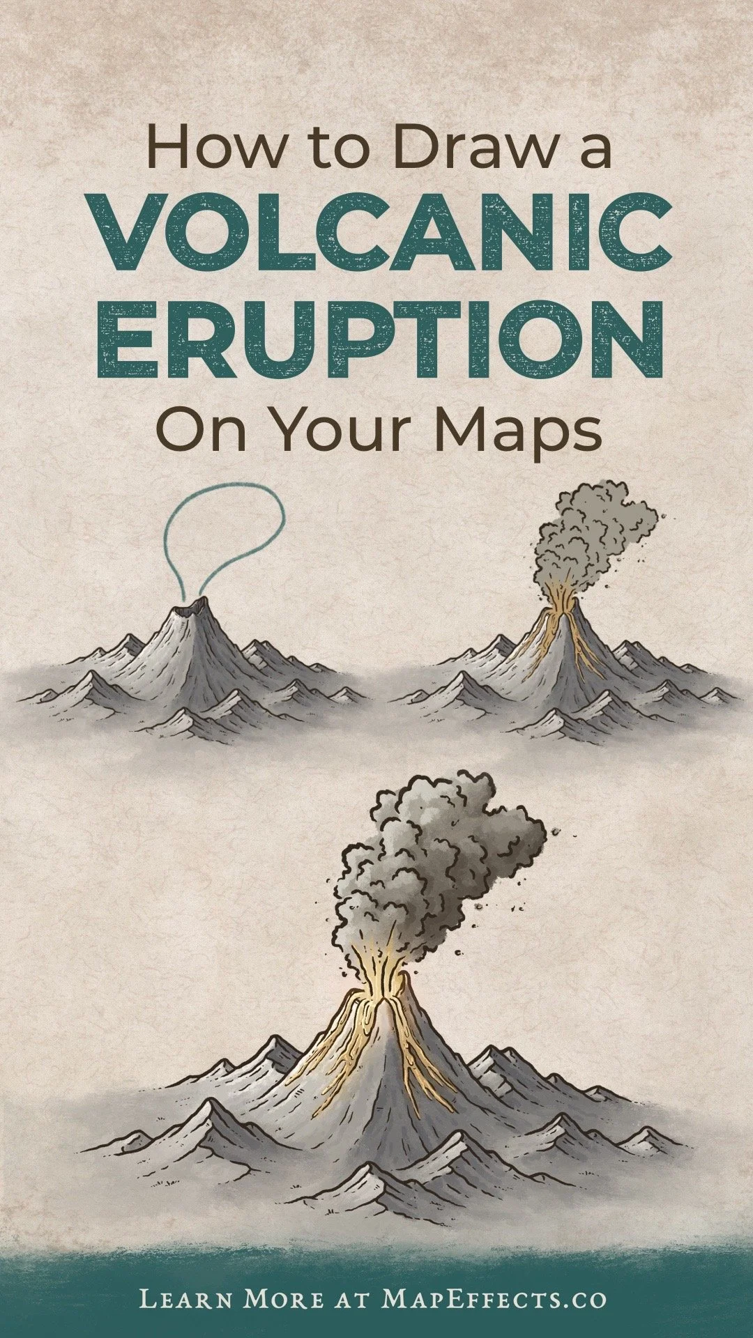 How to Draw a Volcanic Eruption on Your Fantasy Maps — Map Effects