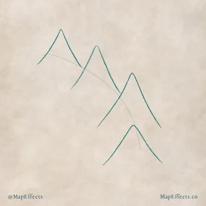 How to Draw Mountains on Your Fantasy Map — Map Effects