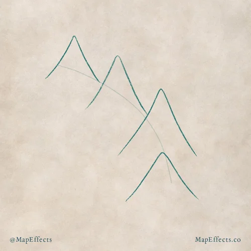 How to Draw Mountains on Your Fantasy Map — Map Effects