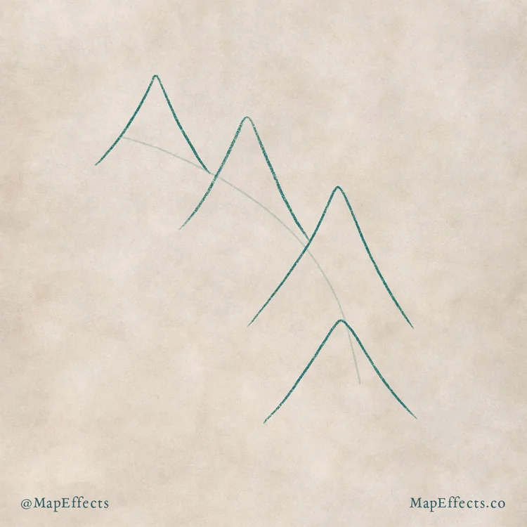 How to Draw Mountains on Your Fantasy Map — Map Effects