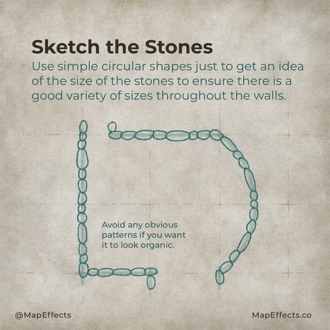 How to Draw Rough Stone Walls on Your Dungeon Maps — Map Effects