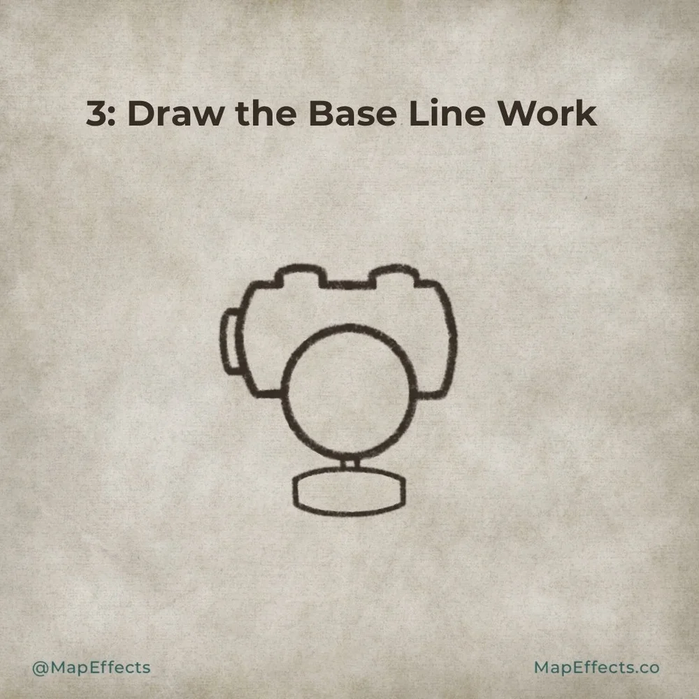 How to Draw a Waterwheel on Your City Maps — Map Effects