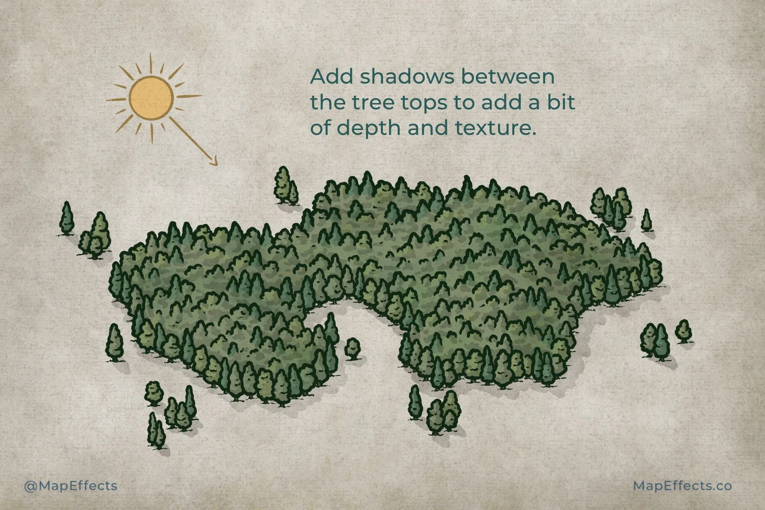 How to Draw Old-Growth Forests on Fantasy Maps — Map Effects
