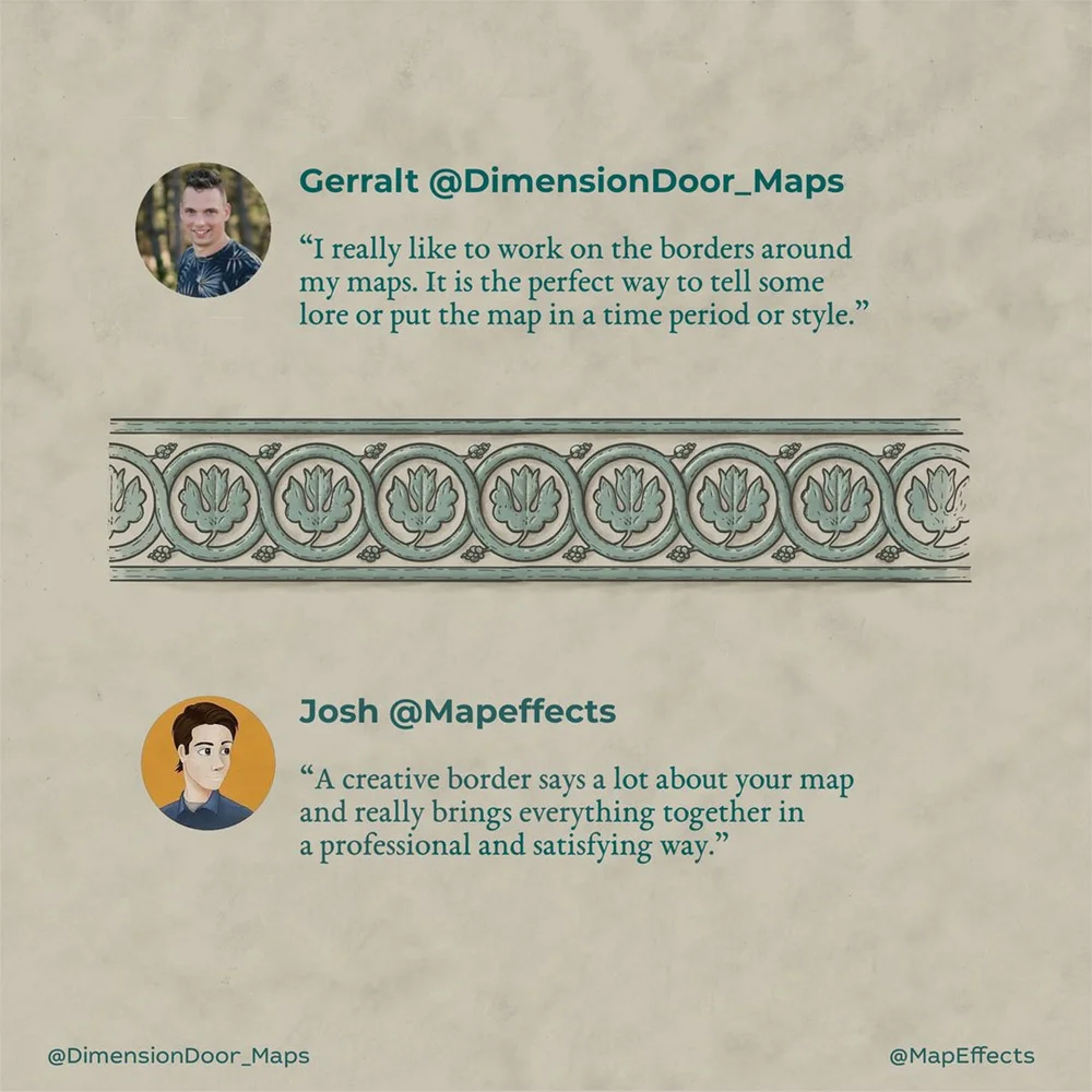 How to Draw 7 Fantasy Map Borders — Map Effects