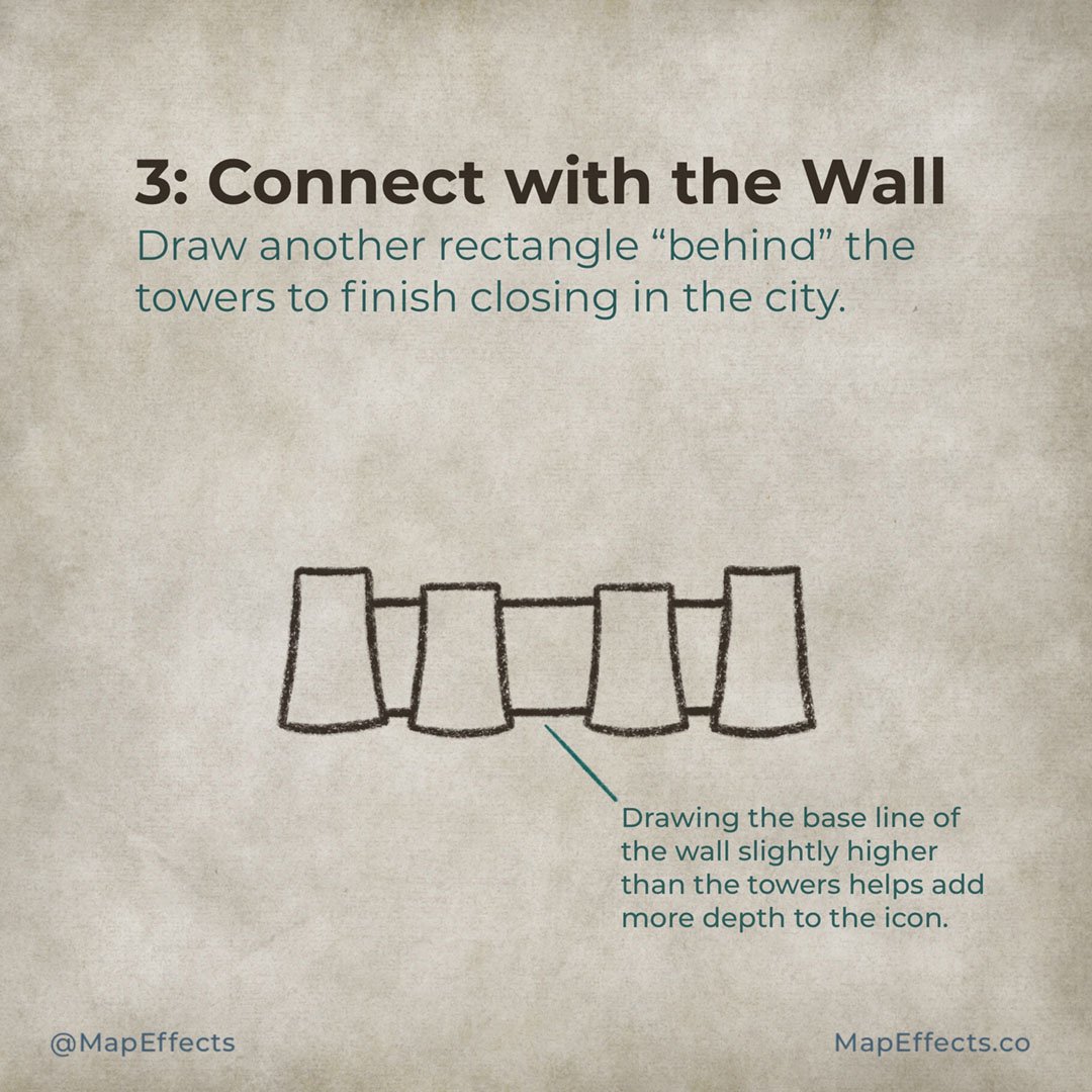 How to Draw a Castle Icon on Your Fantasy Maps — Map Effects
